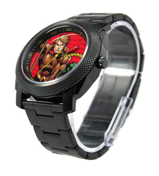 Aquaman Stainless Steel Black Mens Watch (AQU8002) – SuperheroWatches.com